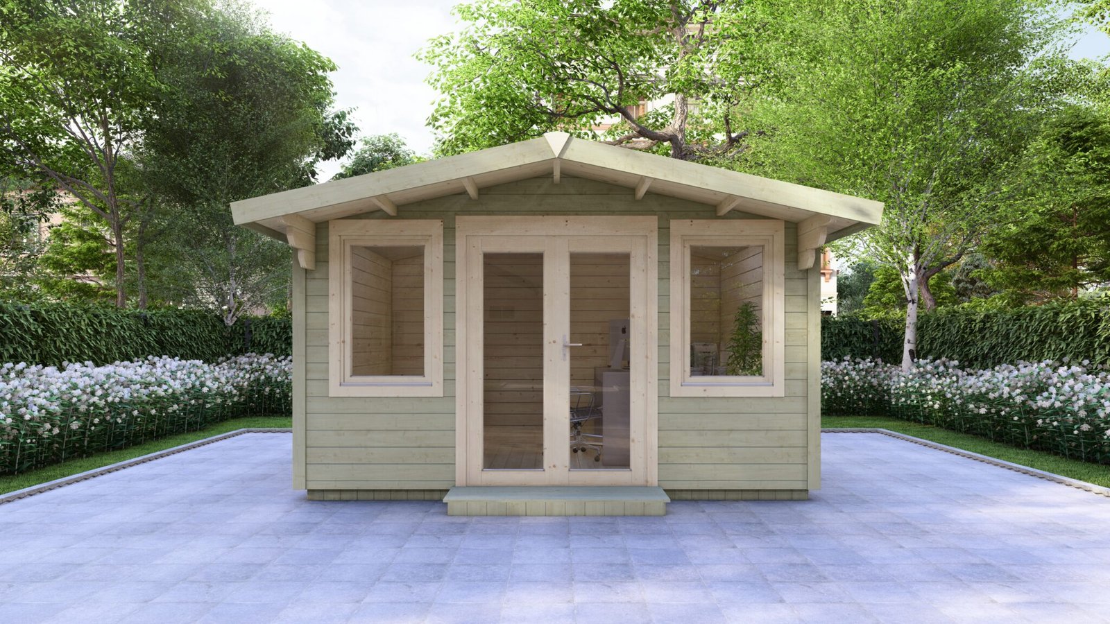 Galway Log Cabin 4m x 3m - Log Cabins & Homes -MyCabin.ie