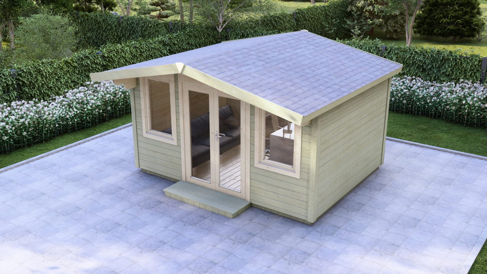 Galway Log Cabin 4m x 3m - Log Cabins & Homes -MyCabin.ie