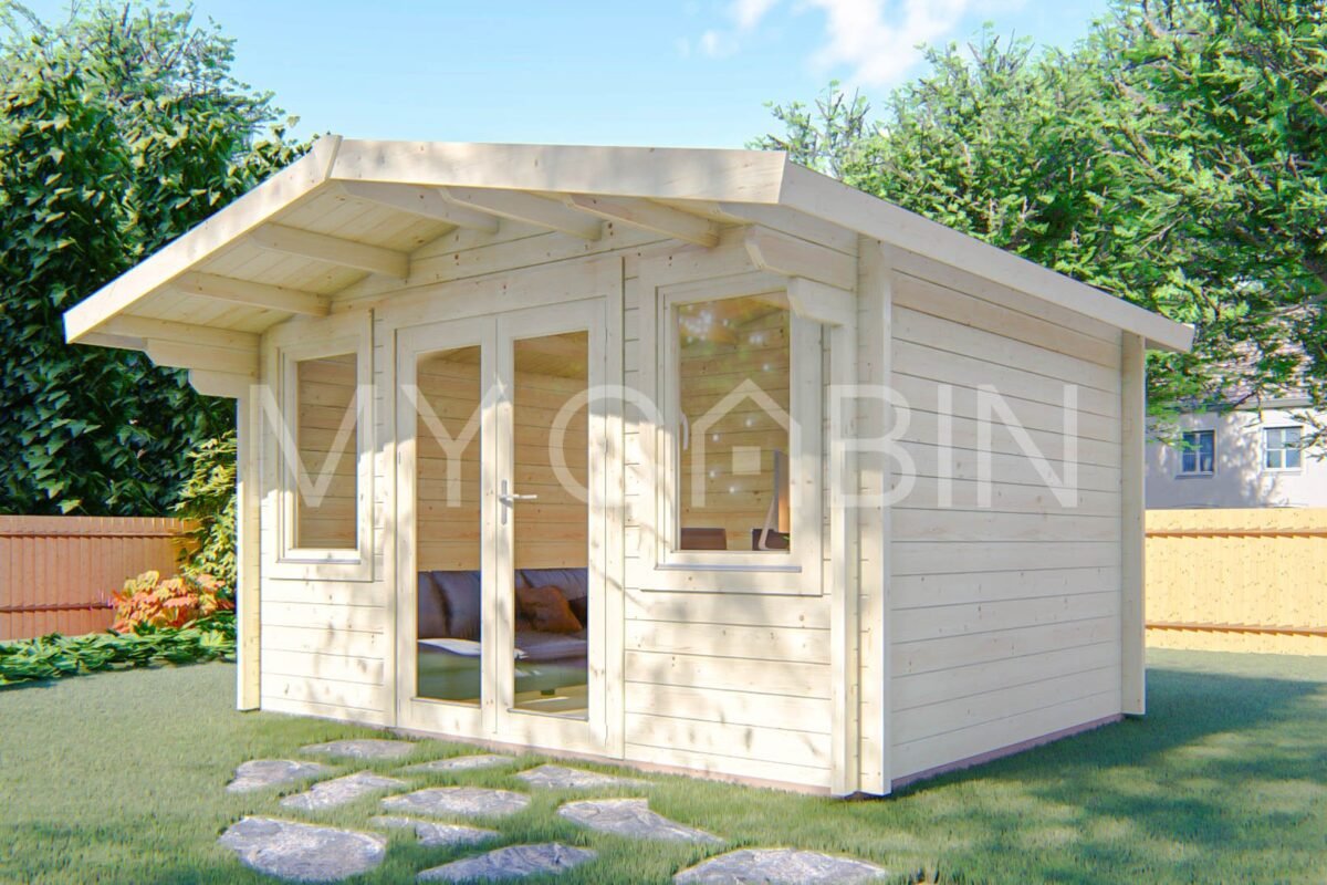 Galway Log Cabin 4m x 3m - Log Cabins & Homes -MyCabin.ie
