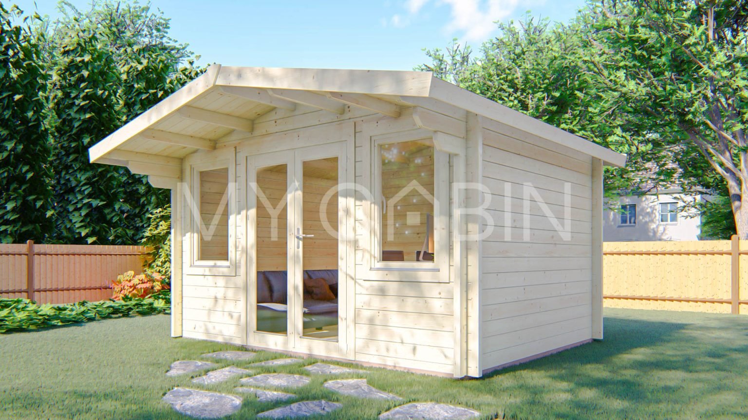 Galway Log Cabin 4m x 3m - Log Cabins & Homes -MyCabin.ie