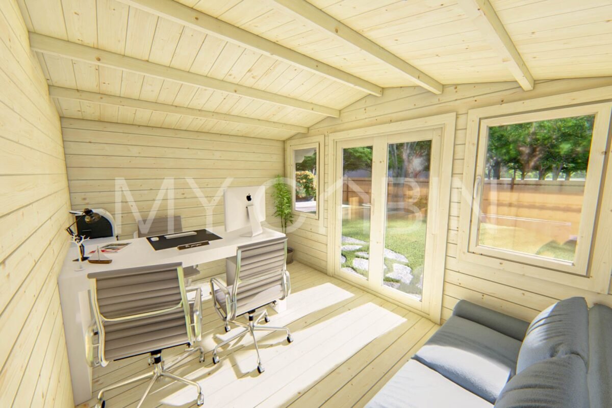 Galway Log Cabin 4m x 3m - Log Cabins & Homes -MyCabin.ie