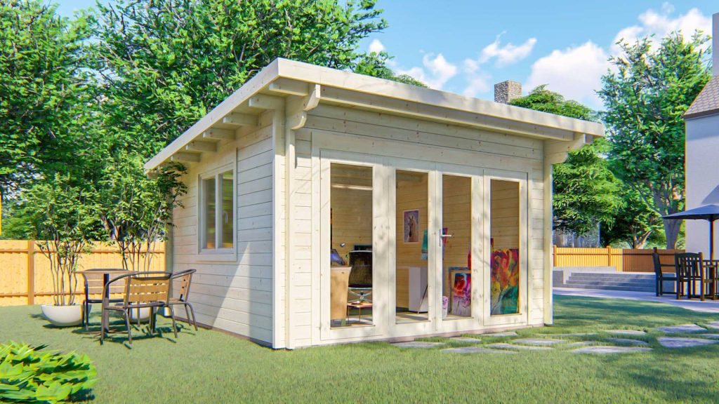 Kildare Log Cabin 4m x 3m - Log Cabins & Homes -MyCabin.ie