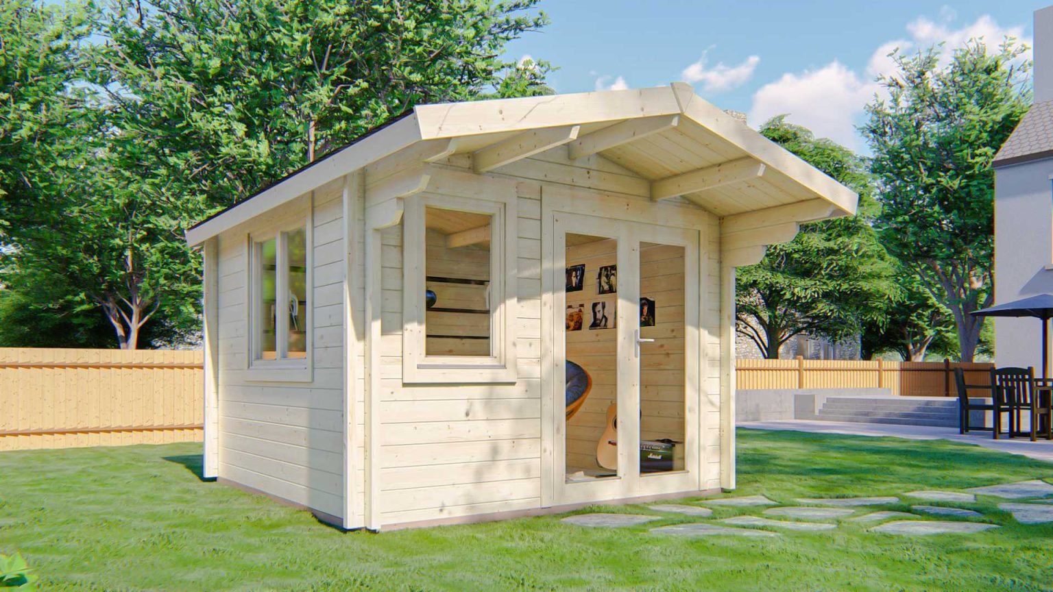 Longford Log Cabin 4m x 3m - Log Cabins & Homes -MyCabin.ie