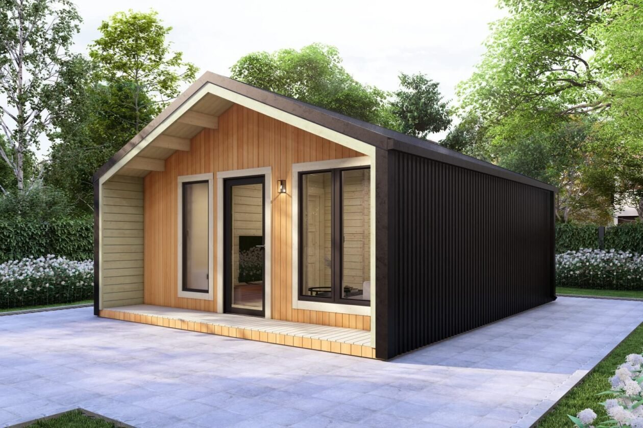 Barn Style One Bedroom E Log Cabin 5.4m x 6.7m - Log Cabins & Homes ...