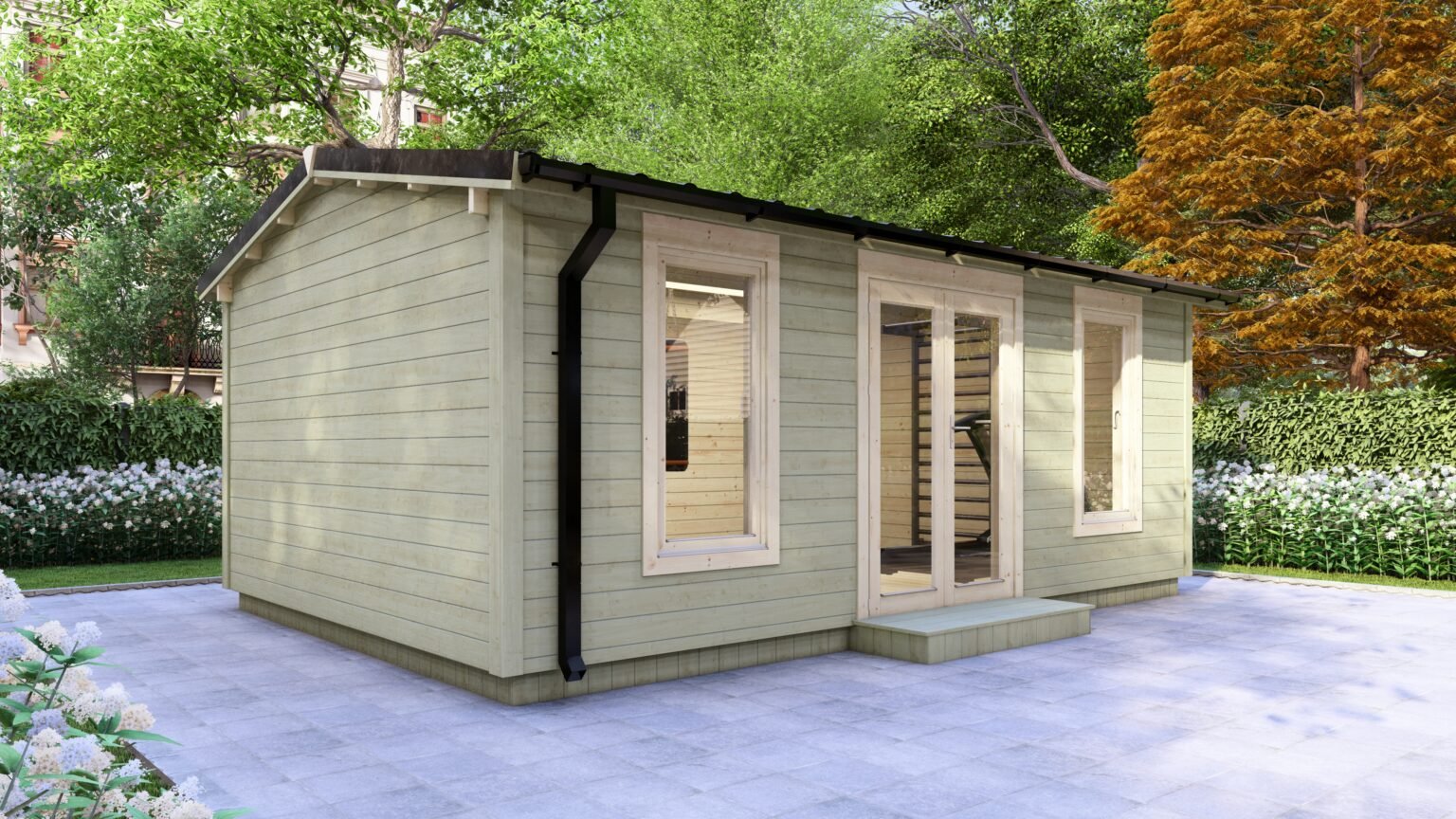 Longford Log Cabin 4m x 3m - Log Cabins & Homes -MyCabin.ie