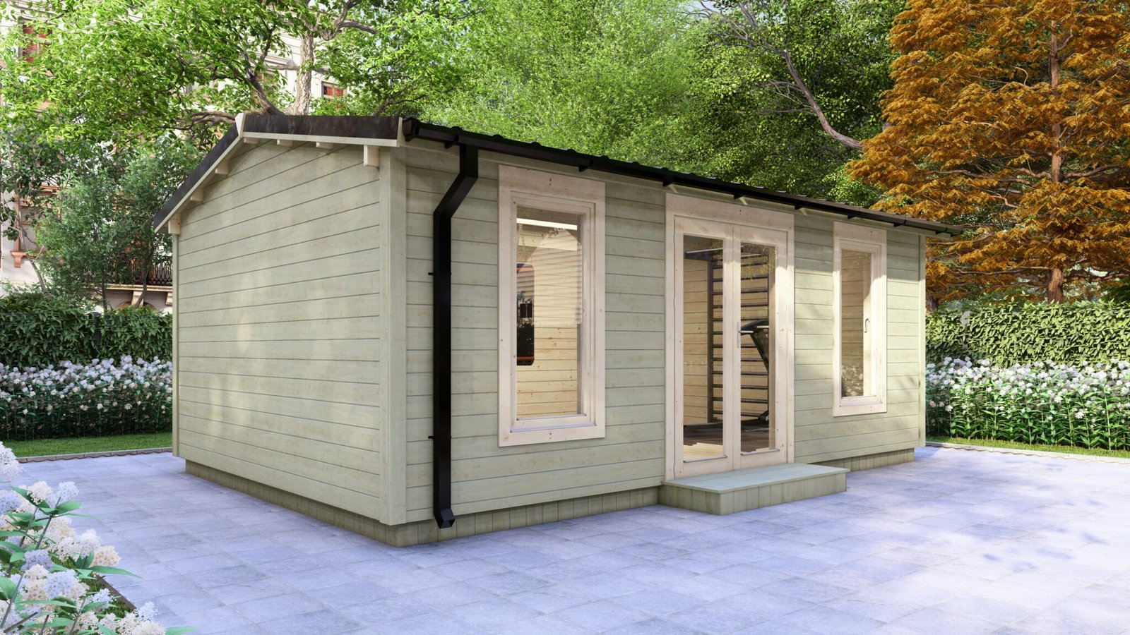 Longford Log Cabin 4m x 3m - Log Cabins & Homes -MyCabin.ie